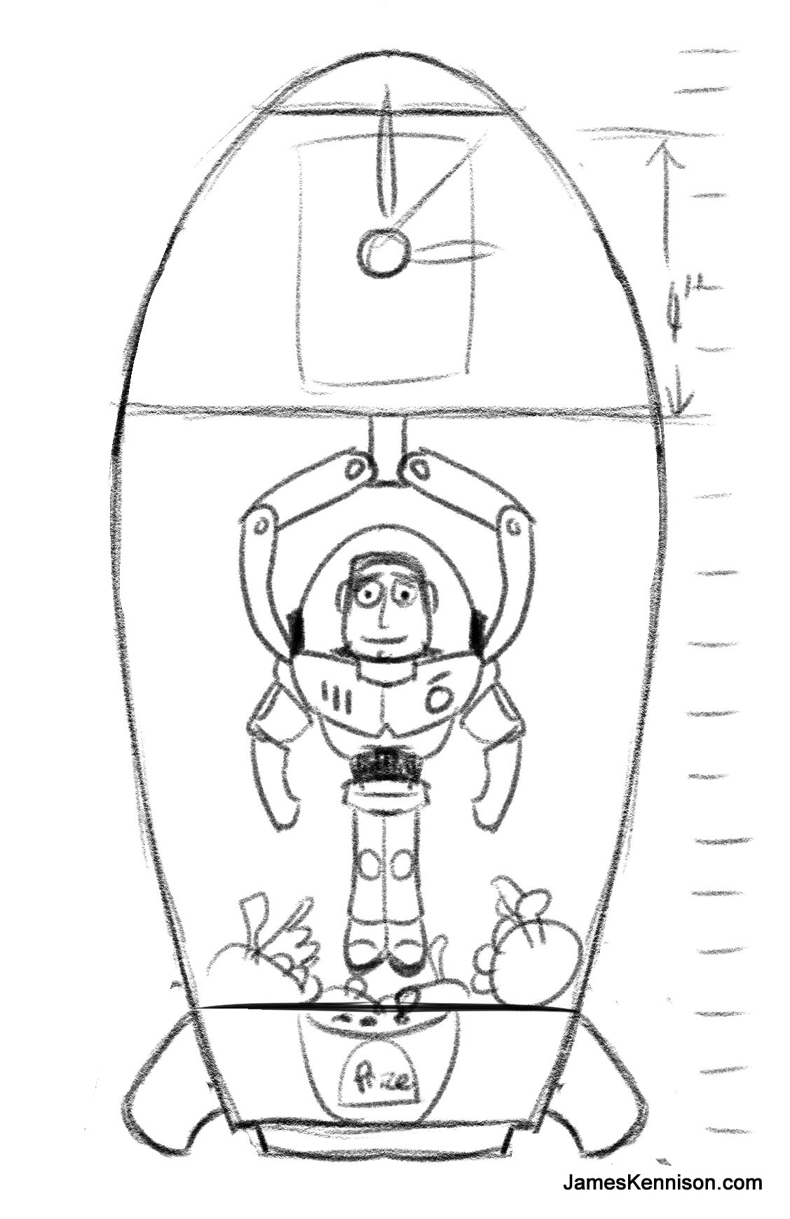 Buzz Lightyear #263 – The Claw Clock - JamesKennison.com