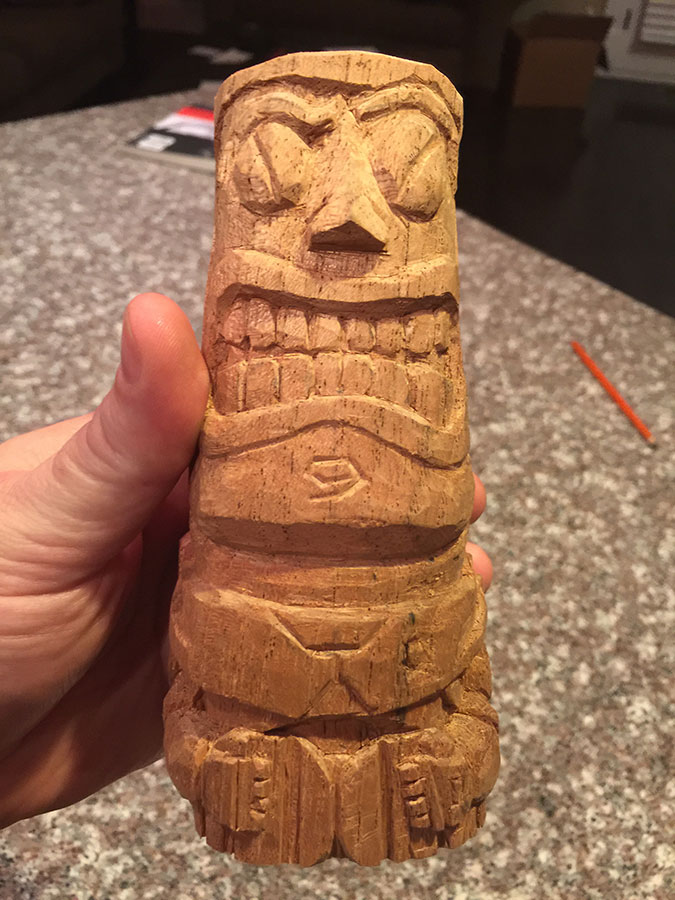 Hand-carved Tiki Buzz - Buzz Lightyear #266 - JamesKennison.com