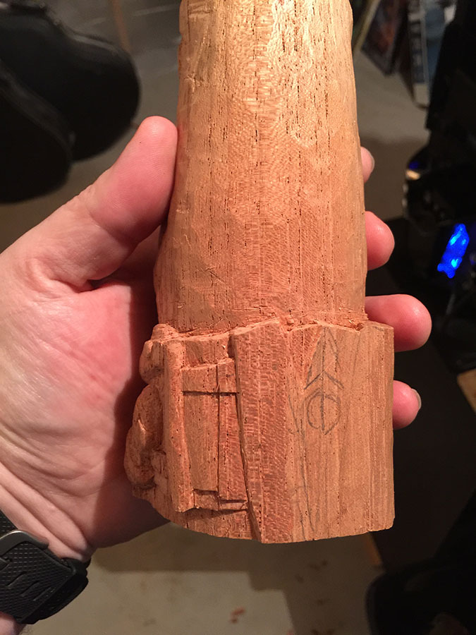 Hand-carved Tiki Buzz - Buzz Lightyear #266 - JamesKennison.com