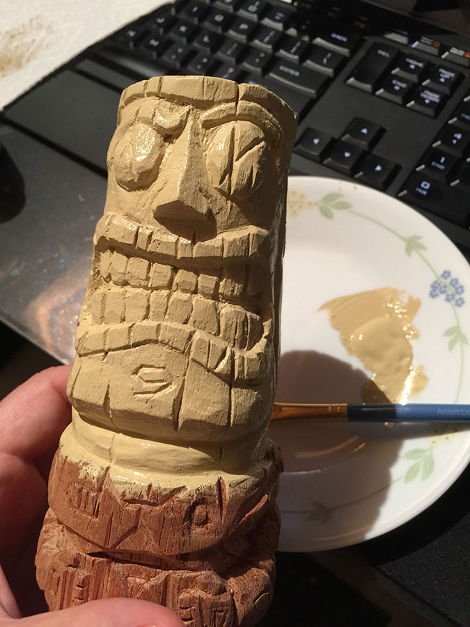Hand-carved Tiki Buzz - Buzz Lightyear #266 - JamesKennison.com
